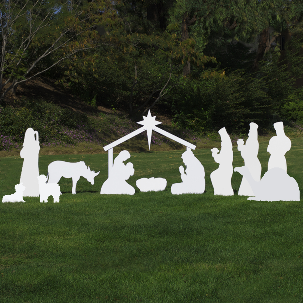 Outdoor Nativity Scene Template